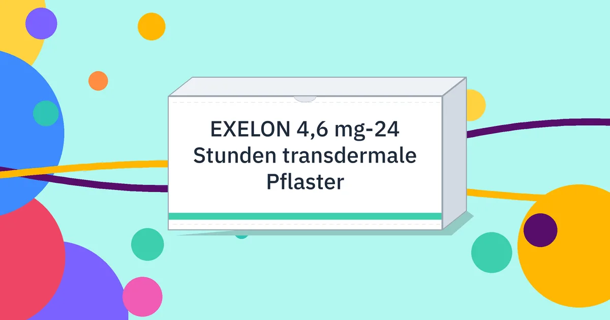 Symbolbild: Packung mit der Aufschrift EXELON 4,6 mg-24 Stunden transdermale Pflaster (PZN 10202928) – Verfügbarkeit und Bezug in Apotheken in Frankfurt am Main