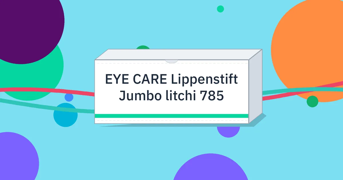 Symbolbild: Packung mit der Aufschrift EYE CARE Lippenstift Jumbo litchi 785 (PZN 10529121) – Verfügbarkeit und Bezug in Apotheken in Frankfurt am Main