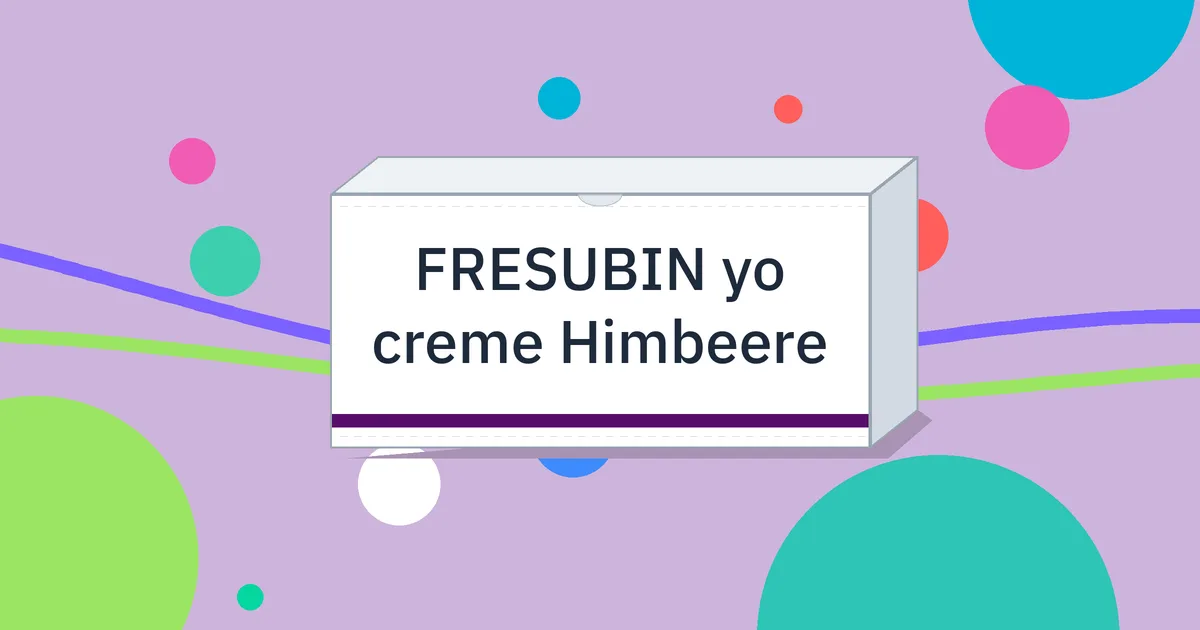 Symbolbild: Packung mit der Aufschrift FRESUBIN yo creme Himbeere (PZN 11591174) – Verfügbarkeit und Bezug in Apotheken in Frankfurt am Main