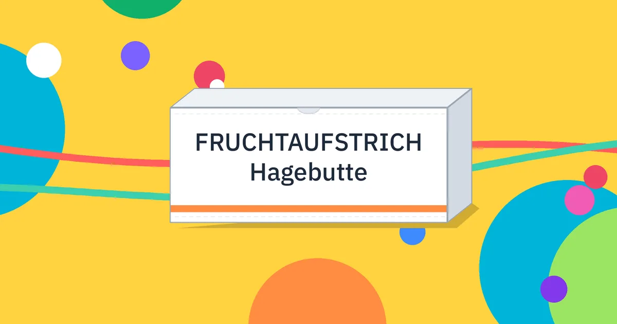 Symbolbild: Packung mit der Aufschrift FRUCHTAUFSTRICH Hagebutte (PZN 09724248) – Verfügbarkeit und Bezug in Apotheken in Frankfurt am Main
