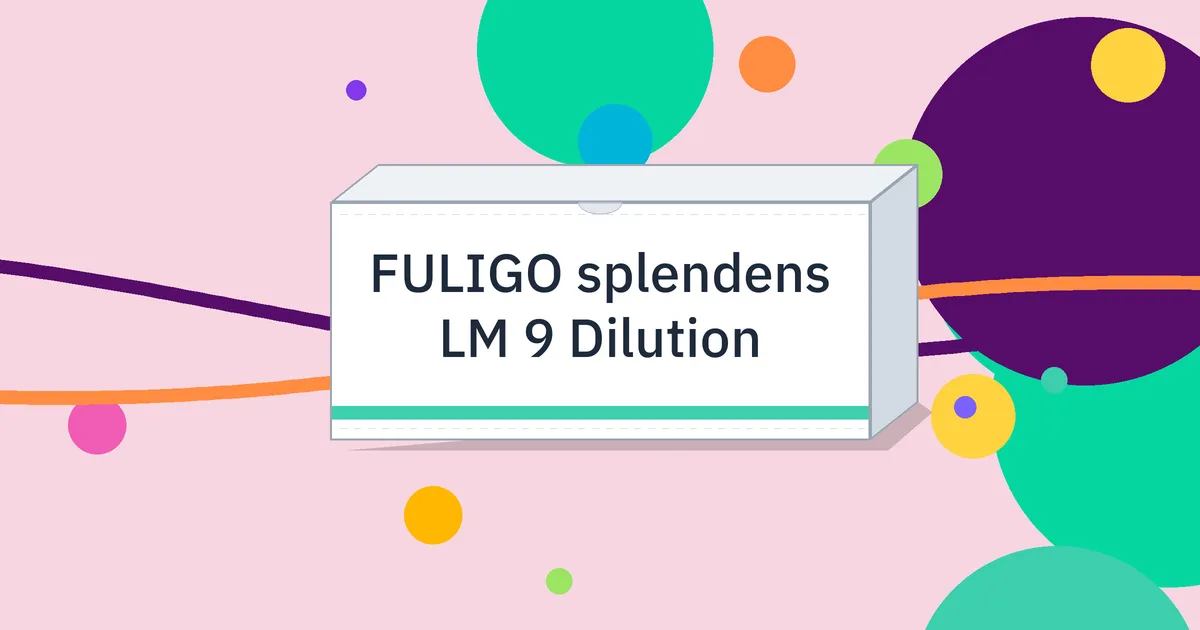 Symbolbild: Packung mit der Aufschrift FULIGO splendens LM 9 Dilution (PZN 13493381) – Verfügbarkeit und Bezug in Apotheken in Frankfurt am Main