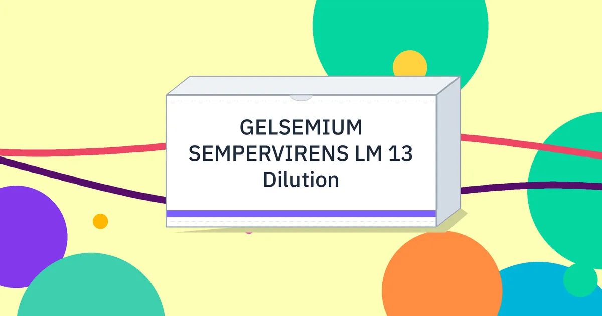 Symbolbild: Packung mit der Aufschrift GELSEMIUM SEMPERVIRENS LM 13 Dilution (PZN 12875778) – Verfügbarkeit und Bezug in Apotheken in Frankfurt am Main