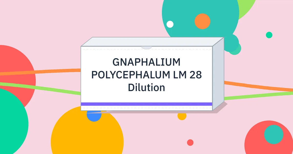Symbolbild: Packung mit der Aufschrift GNAPHALIUM POLYCEPHALUM LM 28 Dilution (PZN 13545310) – Verfügbarkeit und Bezug in Apotheken in Frankfurt am Main