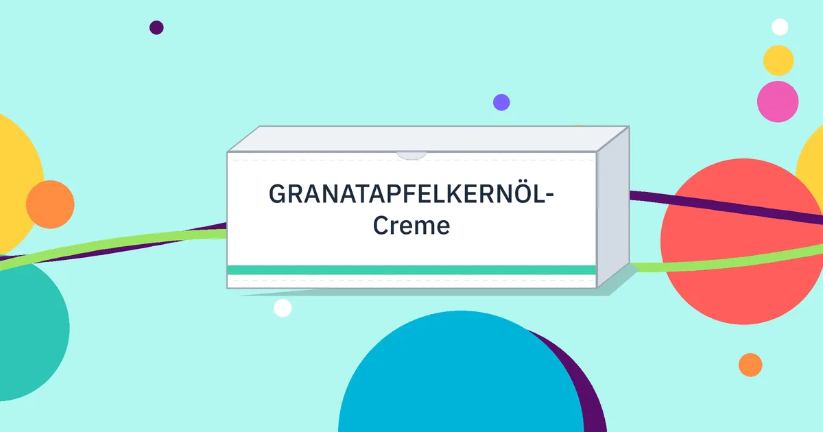 Symbolbild: Packung mit der Aufschrift GRANATAPFELKERNÖL-Creme (PZN 11887503) – Verfügbarkeit und Bezug in Apotheken in Frankfurt am Main