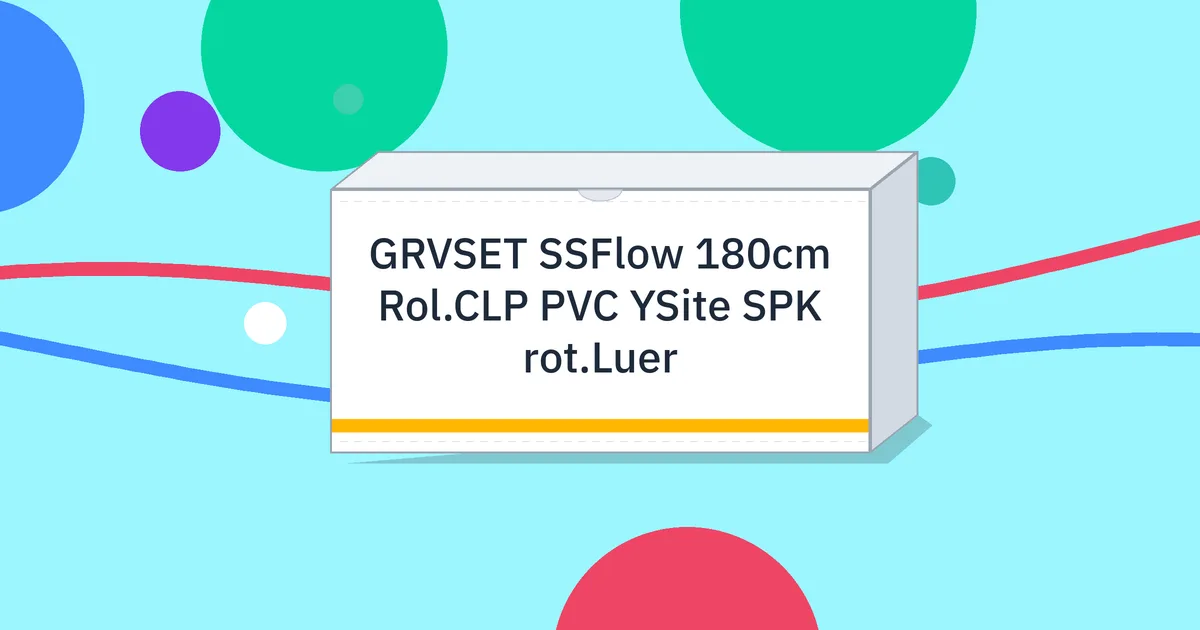 Symbolbild: Packung mit der Aufschrift GRVSET SSFlow 180cm Rol.CLP PVC YSite SPK rot.Luer (PZN 17898962) – Verfügbarkeit und Bezug in Apotheken in Frankfurt am Main