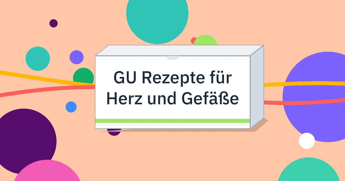 Symbolbild: Packung mit der Aufschrift GU Rezepte für Herz und Gefäße (PZN 17963926) – Verfügbarkeit und Bezug in Apotheken in Frankfurt am Main
