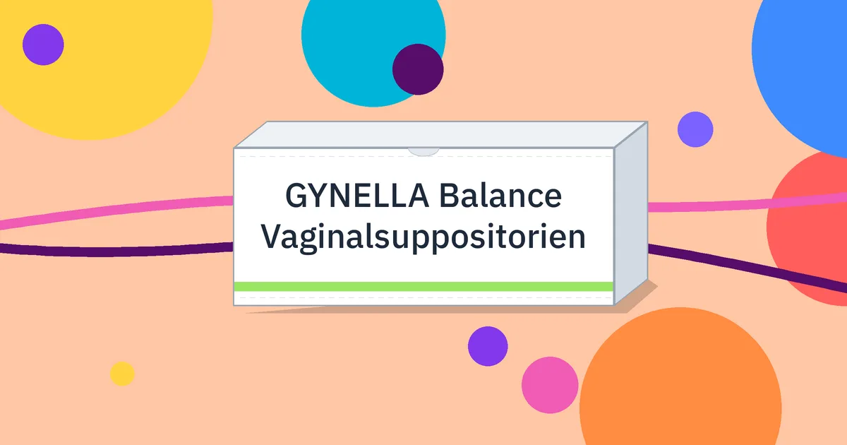 Symbolbild: Packung mit der Aufschrift GYNELLA Balance Vaginalsuppositorien (PZN 18456284) – Verfügbarkeit und Bezug in Apotheken in Frankfurt am Main