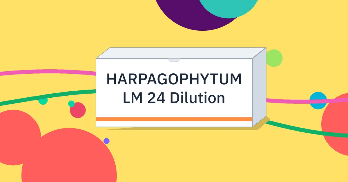 Symbolbild: Packung mit der Aufschrift HARPAGOPHYTUM LM 24 Dilution (PZN 13550831) – Verfügbarkeit und Bezug in Apotheken in Frankfurt am Main