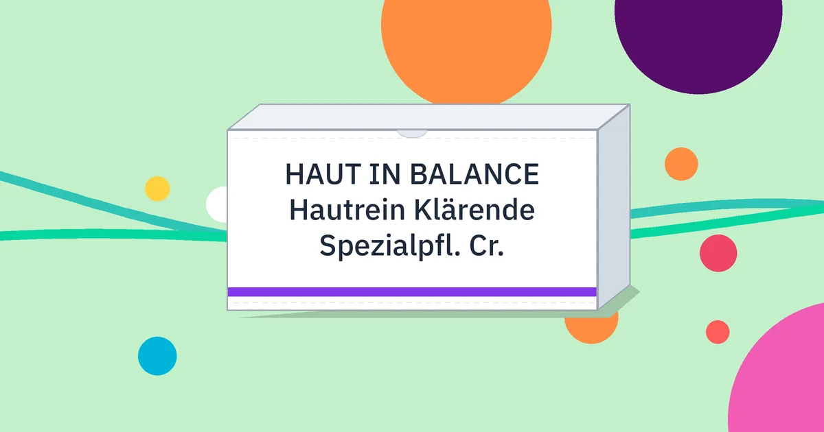 Symbolbild: Packung mit der Aufschrift HAUT IN BALANCE Hautrein Klärende Spezialpfl. Cr. (PZN 10070651) – Verfügbarkeit und Bezug in Apotheken in Frankfurt am Main