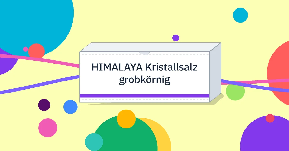 Symbolbild: Packung mit der Aufschrift HIMALAYA Kristallsalz grobkörnig (PZN 19362964) – Verfügbarkeit und Bezug in Apotheken in Frankfurt am Main