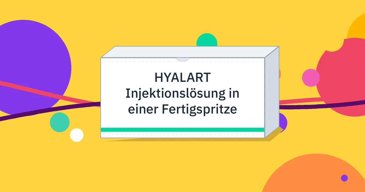 Symbolbild: Packung mit der Aufschrift HYALART Injektionslösung in einer Fertigspritze (PZN 09322900) – Verfügbarkeit und Bezug in Apotheken in Frankfurt am Main