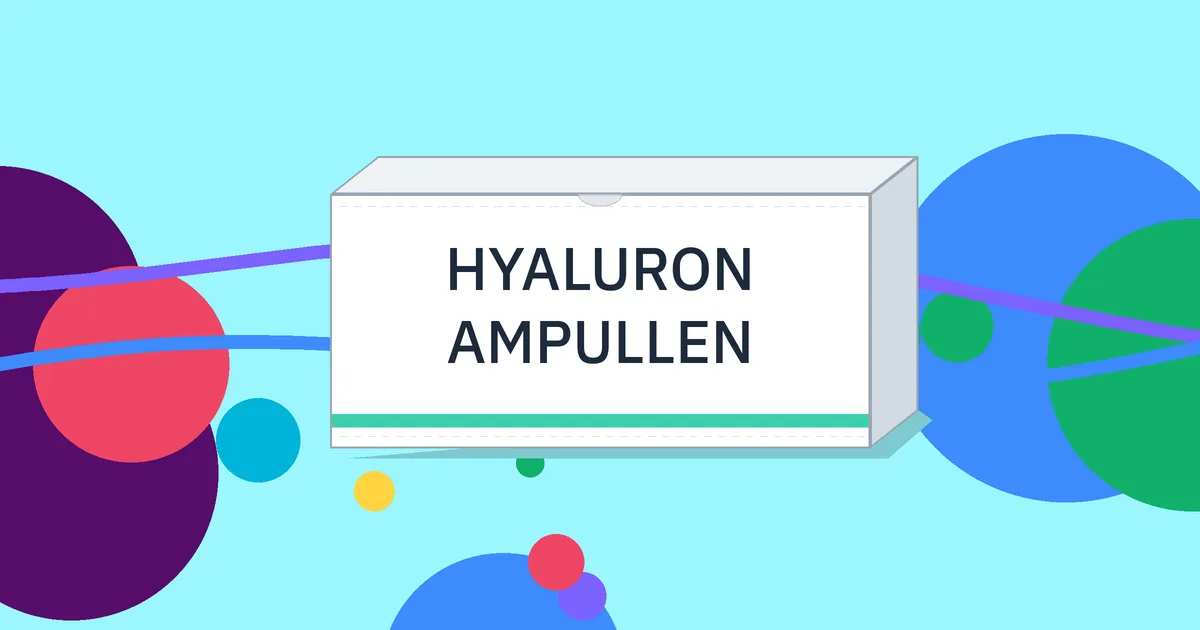 Symbolbild: Packung mit der Aufschrift HYALURON AMPULLEN (PZN 19300650) – Verfügbarkeit und Bezug in Apotheken in Frankfurt am Main