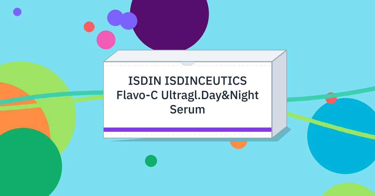 Symbolbild: Packung mit der Aufschrift ISDIN ISDINCEUTICS Flavo-C Ultragl.Day&Night Serum (PZN 15193720) – Verfügbarkeit und Bezug in Apotheken in Frankfurt am Main