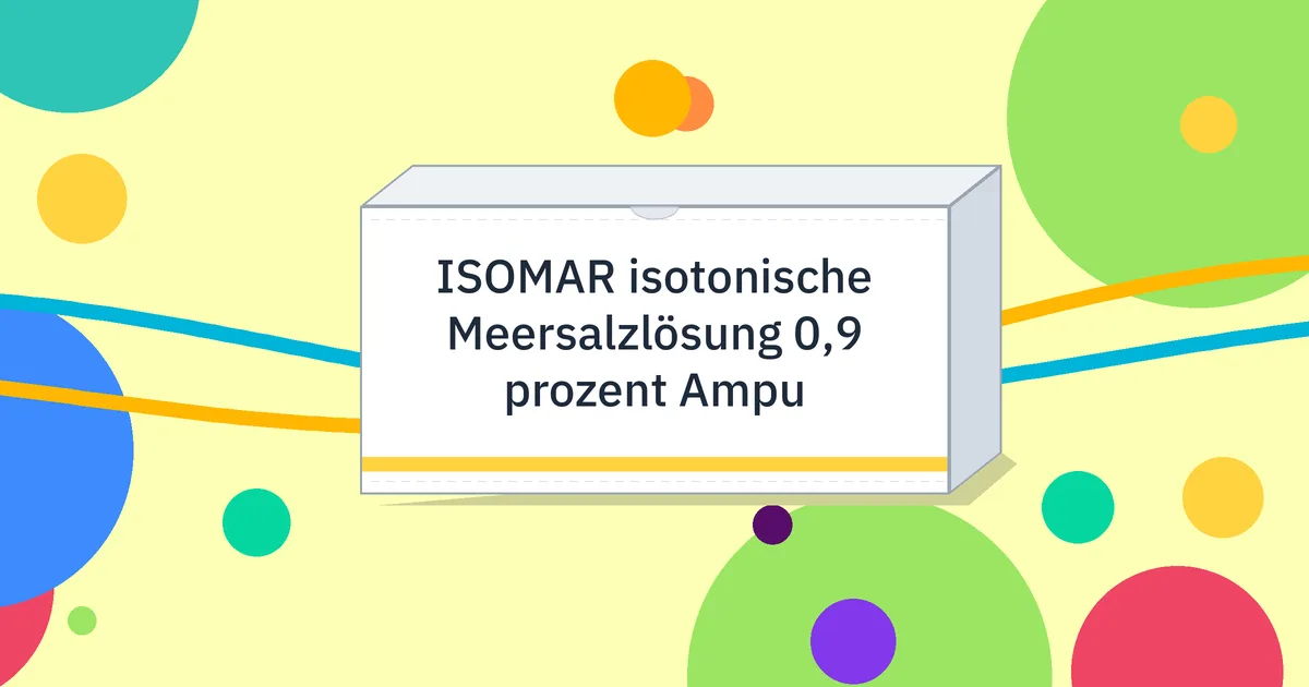 Symbolbild: Packung mit der Aufschrift ISOMAR isotonische Meersalzlösung 0,9 prozent Ampu (PZN 18043085) – Verfügbarkeit und Bezug in Apotheken in Frankfurt am Main