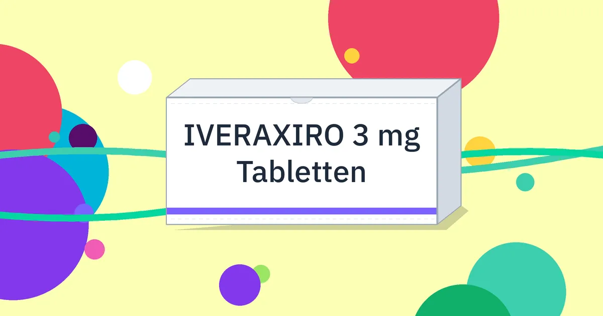 Symbolbild: Packung mit der Aufschrift IVERAXIRO 3 mg Tabletten (PZN 20131514) – Verfügbarkeit und Bezug in Apotheken in Frankfurt am Main