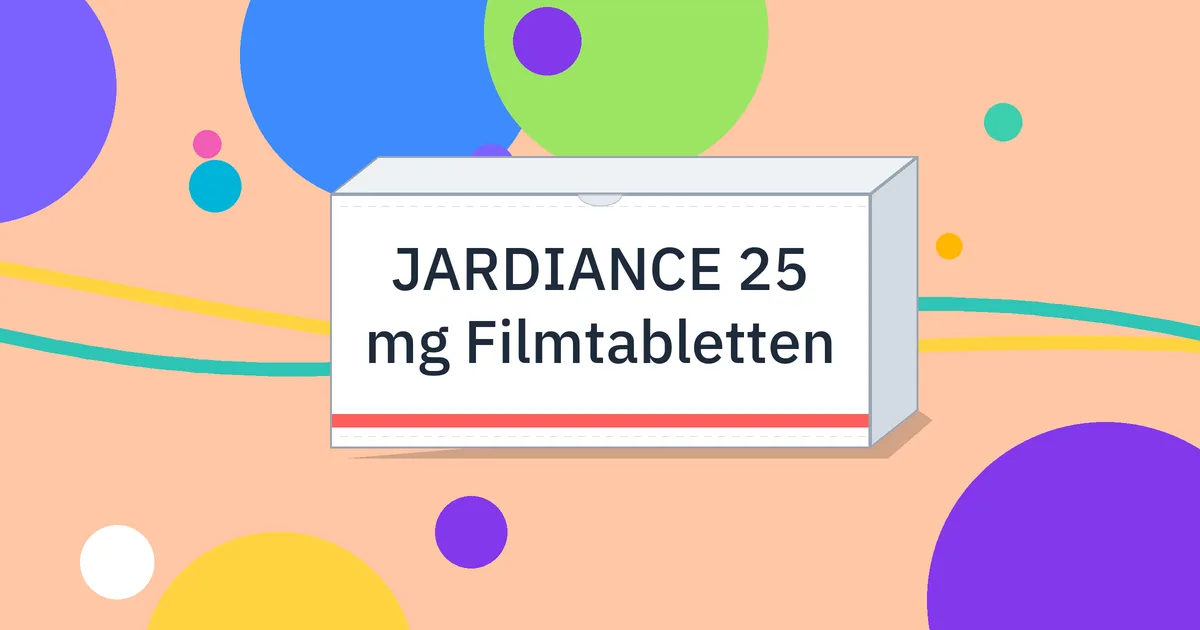 Symbolbild: Packung mit der Aufschrift JARDIANCE 25 mg Filmtabletten (PZN 18495924) – Verfügbarkeit und Bezug in Apotheken in Frankfurt am Main