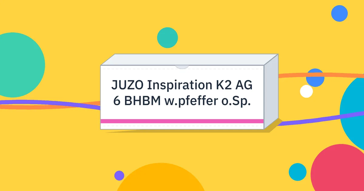 Symbolbild: Packung mit der Aufschrift JUZO Inspiration K2 AG 6 BHBM w.pfeffer o.Sp. (PZN 14884480) – Verfügbarkeit und Bezug in Apotheken in Frankfurt am Main