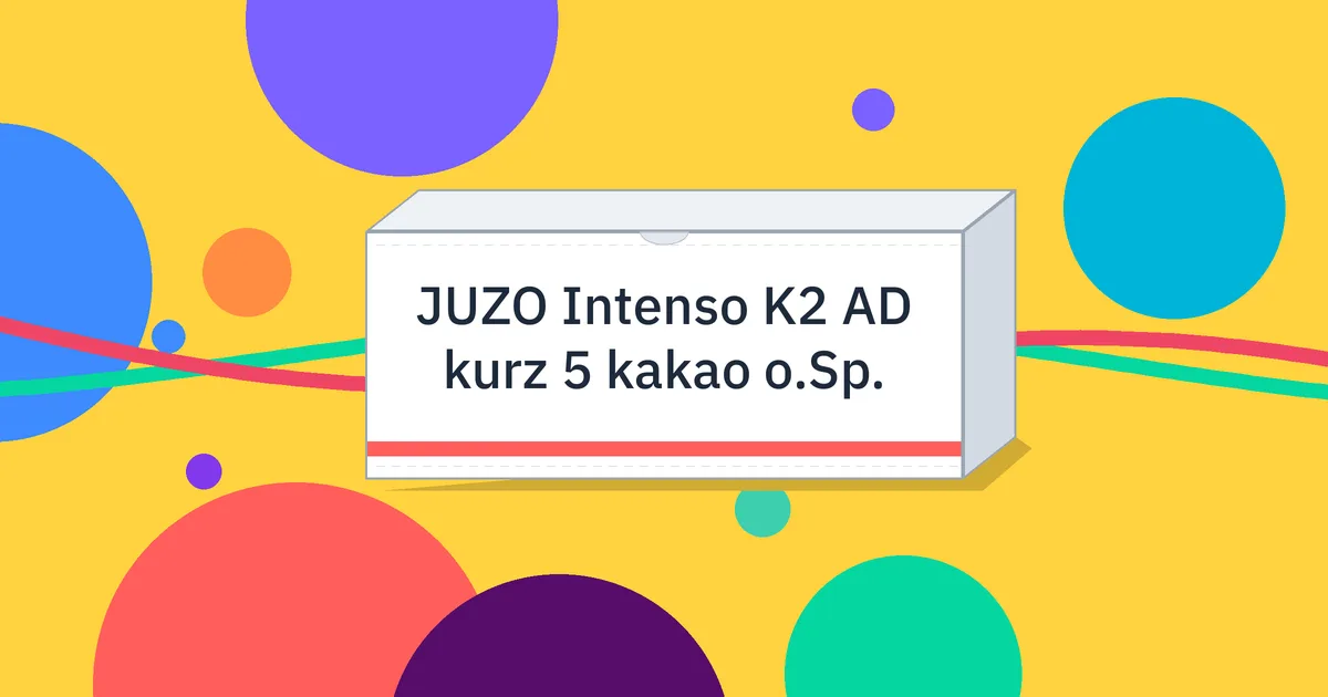 Symbolbild: Packung mit der Aufschrift JUZO Intenso K2 AD kurz 5 kakao o.Sp. (PZN 18618321) – Verfügbarkeit und Bezug in Apotheken in Frankfurt am Main