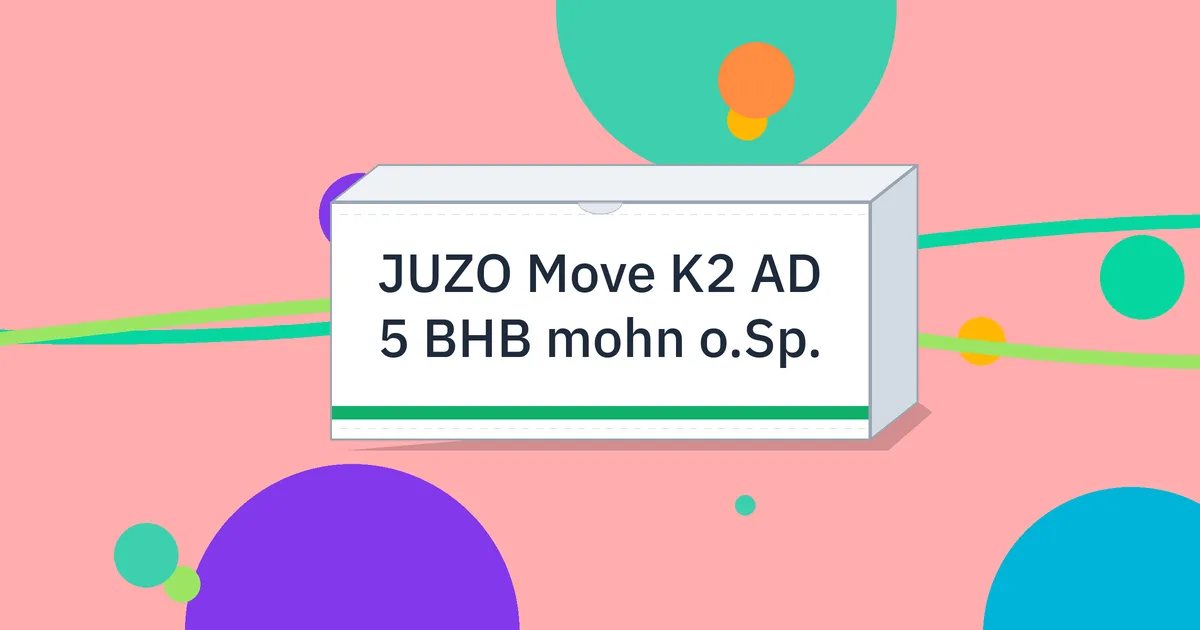 Symbolbild: Packung mit der Aufschrift JUZO Move K2 AD 5 BHB mohn o.Sp. (PZN 18540027) – Verfügbarkeit und Bezug in Apotheken in Frankfurt am Main