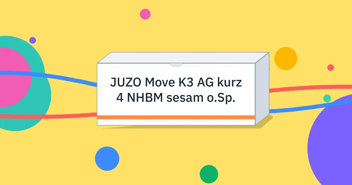 Symbolbild: Packung mit der Aufschrift JUZO Move K3 AG kurz 4 NHBM sesam o.Sp. (PZN 18580765) – Verfügbarkeit und Bezug in Apotheken in Frankfurt am Main