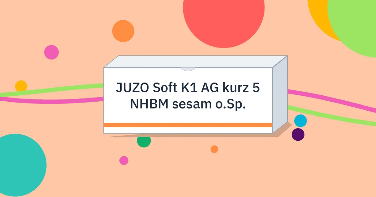 Symbolbild: Packung mit der Aufschrift JUZO Soft K1 AG kurz 5 NHBM sesam o.Sp. (PZN 14995334) – Verfügbarkeit und Bezug in Apotheken in Frankfurt am Main