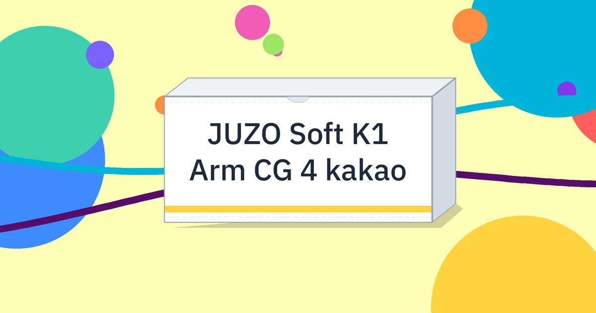 Symbolbild: Packung mit der Aufschrift JUZO Soft K1 Arm CG 4 kakao (PZN 15508603) – Verfügbarkeit und Bezug in Apotheken in Frankfurt am Main