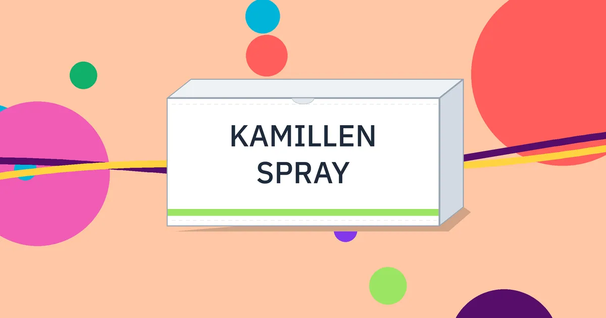 Symbolbild: Packung mit der Aufschrift KAMILLEN SPRAY (PZN 19778601) – Verfügbarkeit und Bezug in Apotheken in Frankfurt am Main