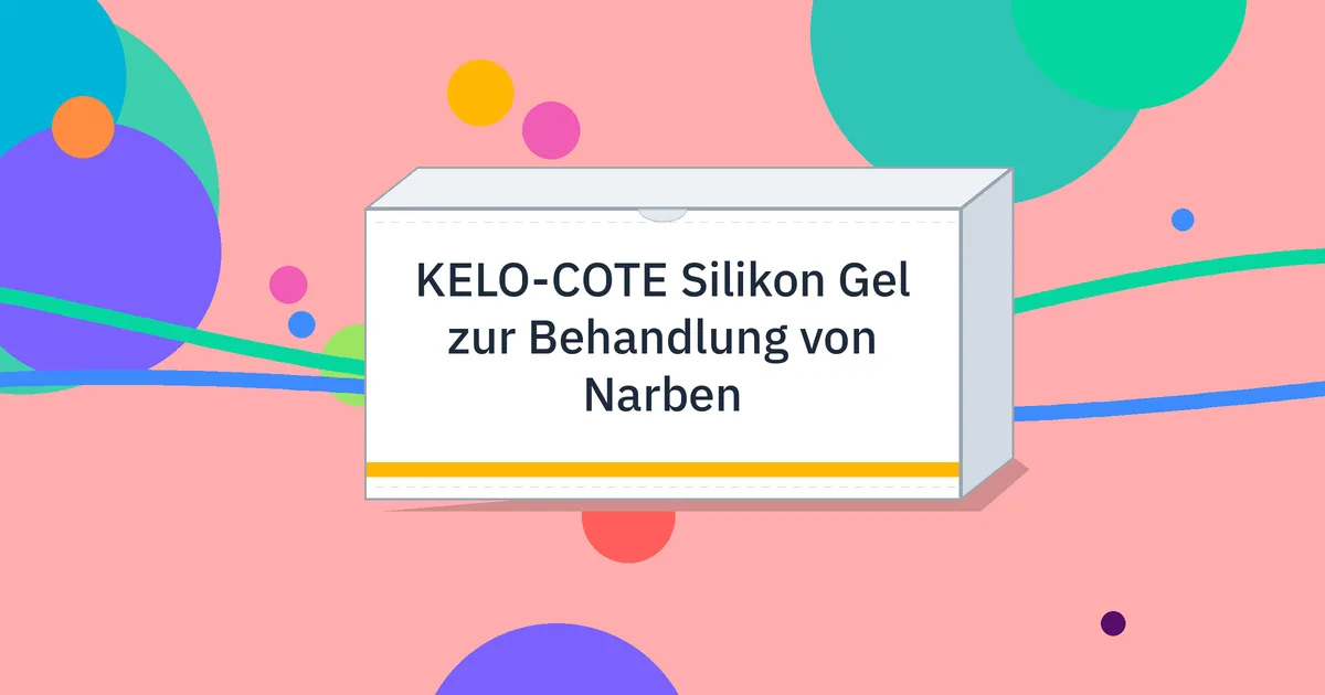 Symbolbild: Packung mit der Aufschrift KELO-COTE Silikon Gel zur Behandlung von Narben (PZN 01684319) – Verfügbarkeit und Bezug in Apotheken in Frankfurt am Main