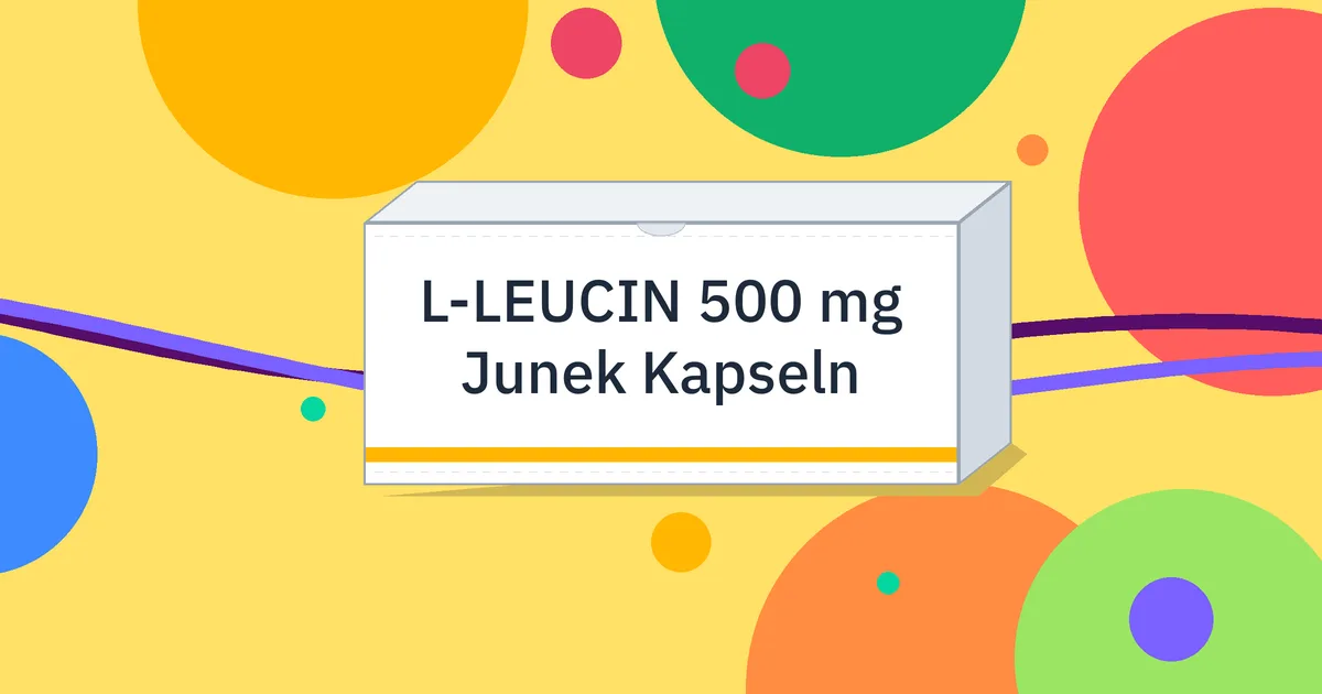 Symbolbild: Packung mit der Aufschrift L-LEUCIN 500 mg Junek Kapseln (PZN 00133758) – Verfügbarkeit und Bezug in Apotheken in Frankfurt am Main