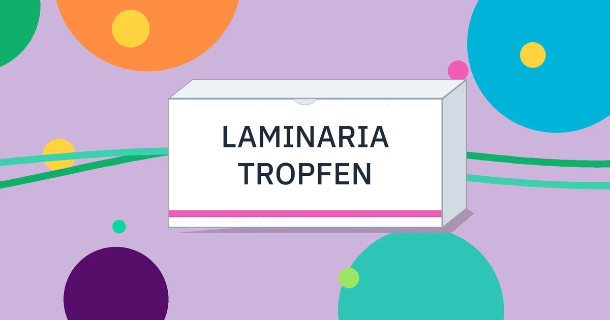 Symbolbild: Packung mit der Aufschrift LAMINARIA TROPFEN (PZN 15230639) – Verfügbarkeit und Bezug in Apotheken in Frankfurt am Main