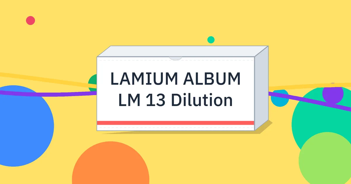 Symbolbild: Packung mit der Aufschrift LAMIUM ALBUM LM 13 Dilution (PZN 13521775) – Verfügbarkeit und Bezug in Apotheken in Frankfurt am Main