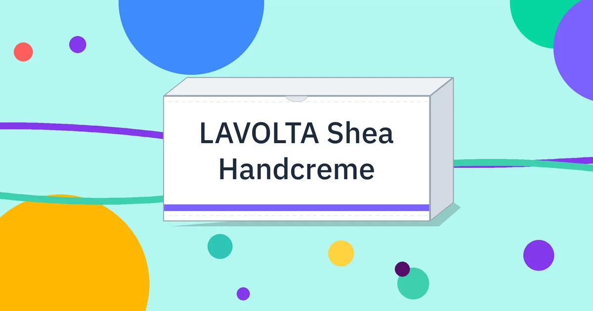 Symbolbild: Packung mit der Aufschrift LAVOLTA Shea Handcreme (PZN 20408878) – Verfügbarkeit und Bezug in Apotheken in Frankfurt am Main