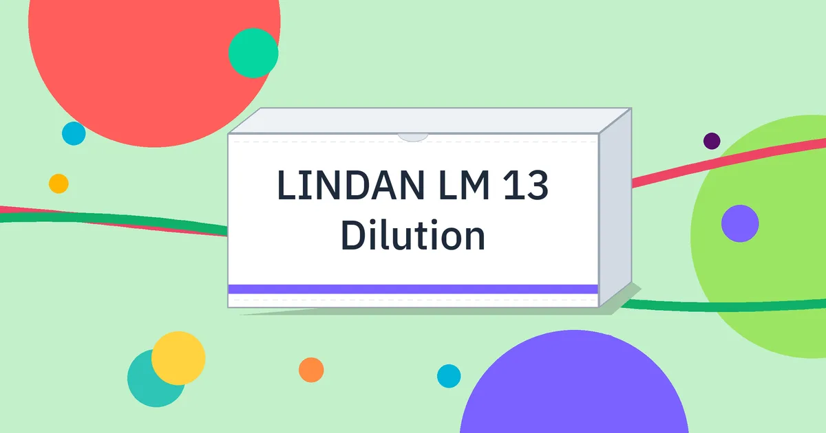 Symbolbild: Packung mit der Aufschrift LINDAN LM 13 Dilution (PZN 13529630) – Verfügbarkeit und Bezug in Apotheken in Frankfurt am Main