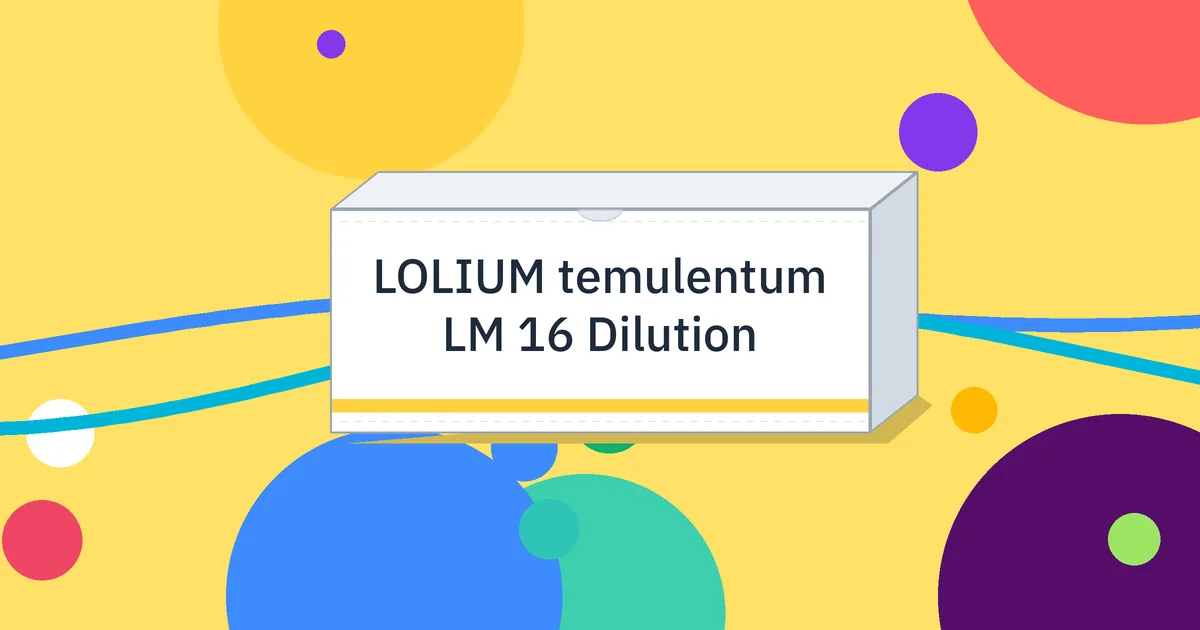 Symbolbild: Packung mit der Aufschrift LOLIUM temulentum LM 16 Dilution (PZN 13535286) – Verfügbarkeit und Bezug in Apotheken in Frankfurt am Main