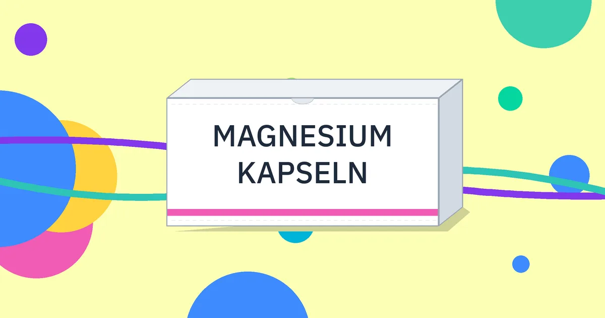 Symbolbild: Packung mit der Aufschrift MAGNESIUM KAPSELN (PZN 17878793) – Verfügbarkeit und Bezug in Apotheken in Frankfurt am Main