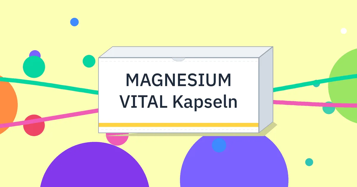Symbolbild: Packung mit der Aufschrift MAGNESIUM VITAL Kapseln (PZN 18599026) – Verfügbarkeit und Bezug in Apotheken in Frankfurt am Main