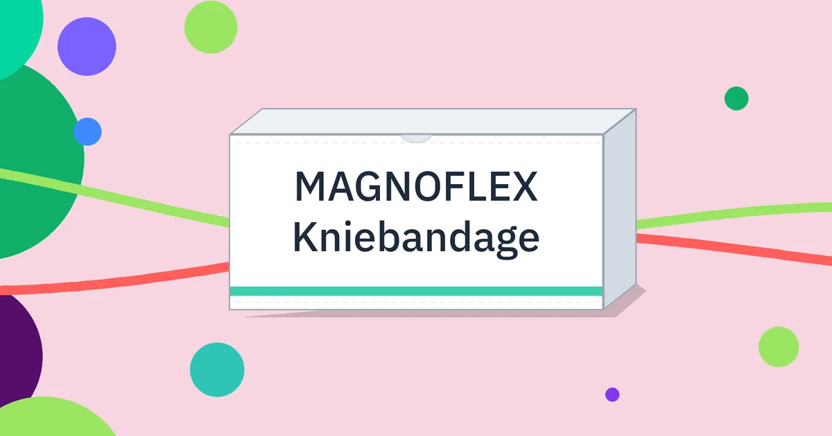 Symbolbild: Packung mit der Aufschrift MAGNOFLEX Kniebandage (PZN 08525759) – Verfügbarkeit und Bezug in Apotheken in Frankfurt am Main