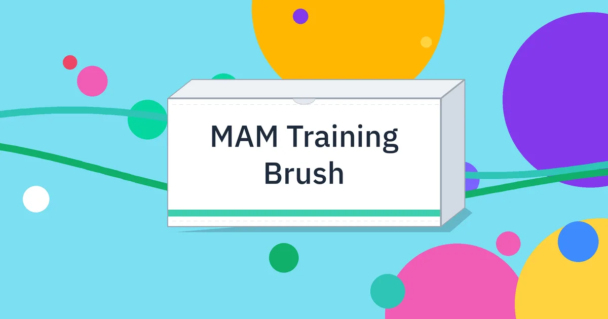 Symbolbild: Packung mit der Aufschrift MAM Training Brush (PZN 15397262) – Verfügbarkeit und Bezug in Apotheken in Frankfurt am Main