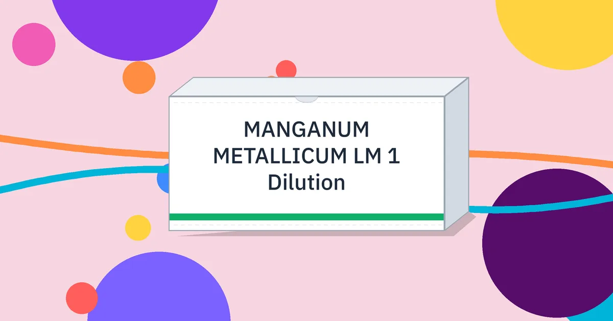 Symbolbild: Packung mit der Aufschrift MANGANUM METALLICUM LM 1 Dilution (PZN 12943155) – Verfügbarkeit und Bezug in Apotheken in Frankfurt am Main