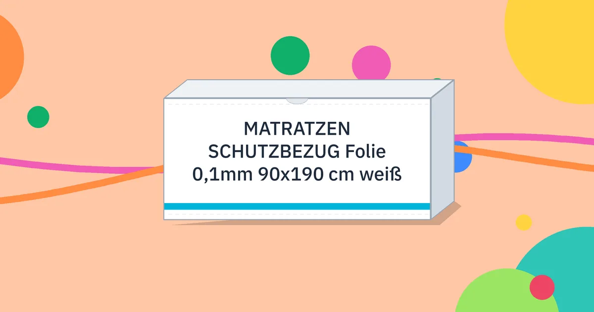 Symbolbild: Packung mit der Aufschrift MATRATZEN SCHUTZBEZUG Folie 0,1mm 90x190 cm weiß (PZN 03818221) – Verfügbarkeit und Bezug in Apotheken in Frankfurt am Main
