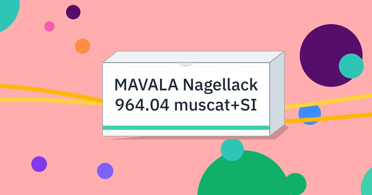 Symbolbild: Packung mit der Aufschrift MAVALA Nagellack 964.04 muscat+SI (PZN 17817432) – Verfügbarkeit und Bezug in Apotheken in Frankfurt am Main