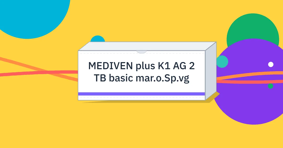 Symbolbild: Packung mit der Aufschrift MEDIVEN plus K1 AG 2 TB basic mar.o.Sp.vg (PZN 15056673) – Verfügbarkeit und Bezug in Apotheken in Frankfurt am Main