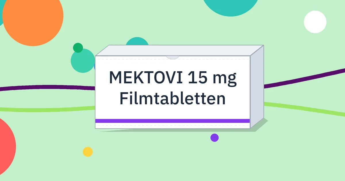 Symbolbild: Packung mit der Aufschrift MEKTOVI 15 mg Filmtabletten (PZN 14275947) – Verfügbarkeit und Bezug in Apotheken in Frankfurt am Main
