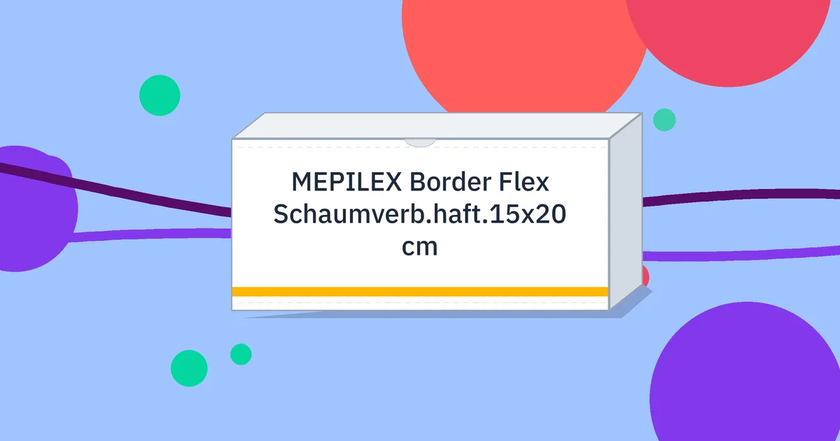 Symbolbild: Packung mit der Aufschrift MEPILEX Border Flex Schaumverb.haft.15x20 cm (PZN 17615734) – Verfügbarkeit und Bezug in Apotheken in Frankfurt am Main