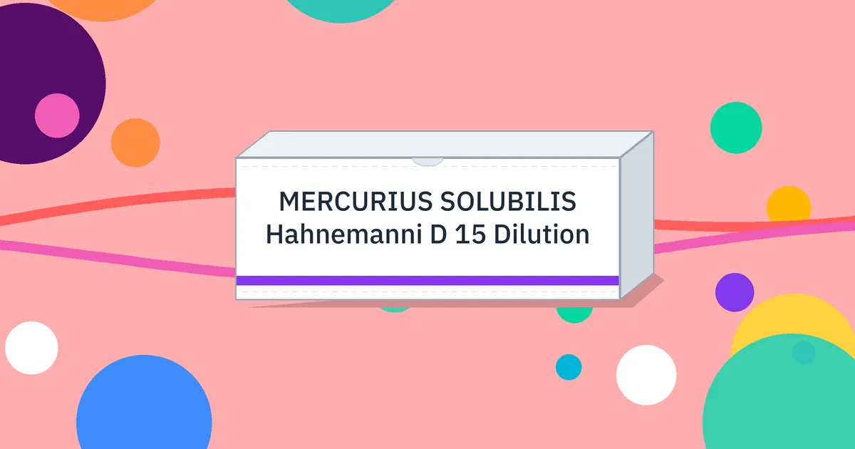Symbolbild: Packung mit der Aufschrift MERCURIUS SOLUBILIS Hahnemanni D 15 Dilution (PZN 04227350) – Verfügbarkeit und Bezug in Apotheken in Frankfurt am Main