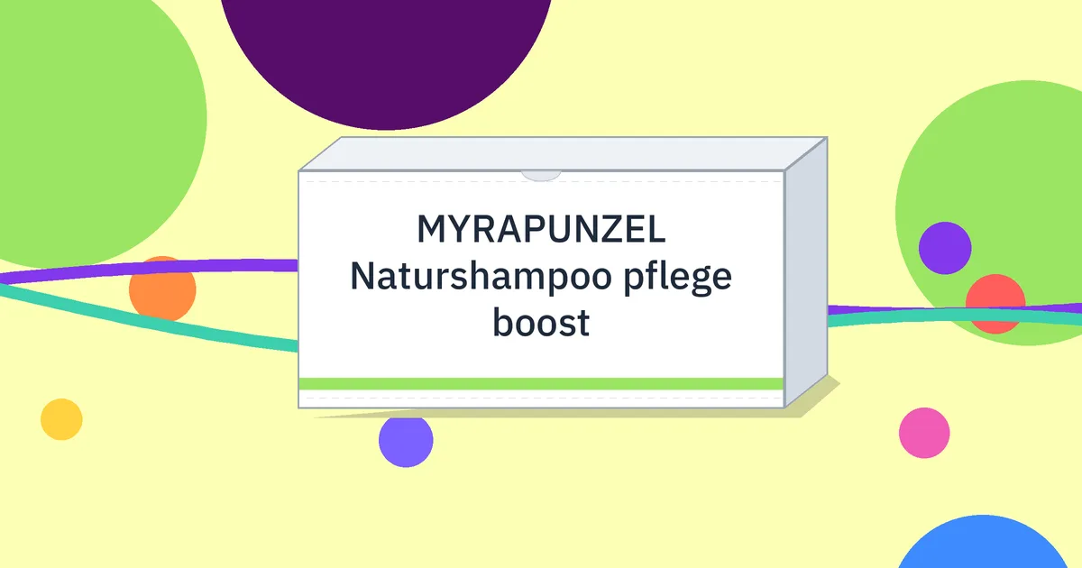 Symbolbild: Packung mit der Aufschrift MYRAPUNZEL Naturshampoo pflege boost (PZN 17855958) – Verfügbarkeit und Bezug in Apotheken in Frankfurt am Main