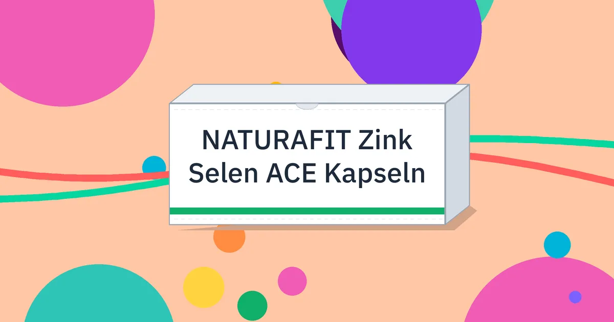 Symbolbild: Packung mit der Aufschrift NATURAFIT Zink Selen ACE Kapseln (PZN 02040067) – Verfügbarkeit und Bezug in Apotheken in Frankfurt am Main