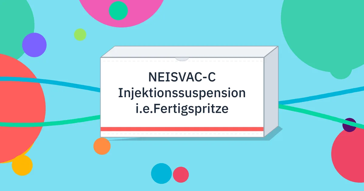 Symbolbild: Packung mit der Aufschrift NEISVAC-C Injektionssuspension i.e.Fertigspritze (PZN 11135134) – Verfügbarkeit und Bezug in Apotheken in Frankfurt am Main