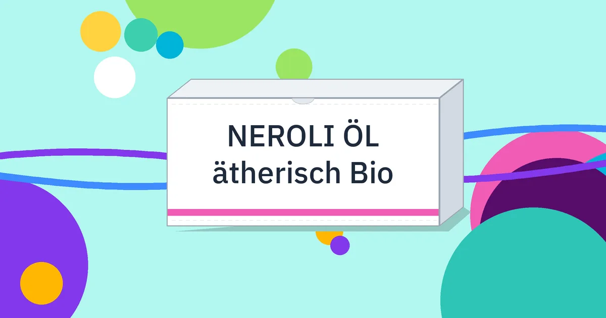 Symbolbild: Packung mit der Aufschrift NEROLI ÖL ätherisch Bio (PZN 04879408) – Verfügbarkeit und Bezug in Apotheken in Frankfurt am Main