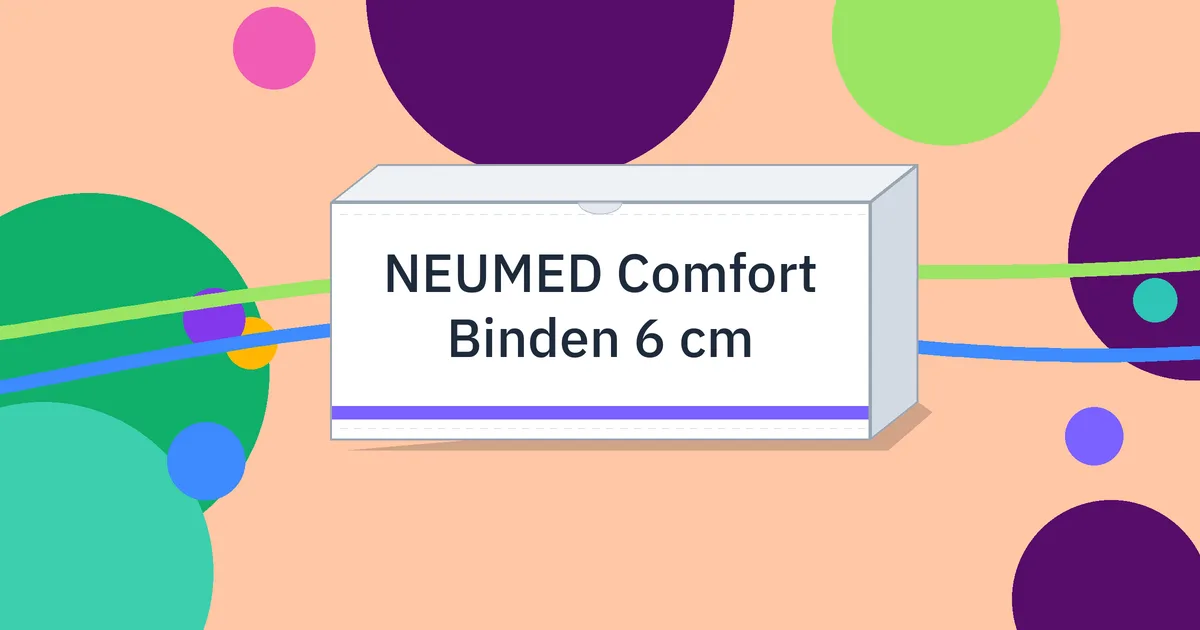 Symbolbild: Packung mit der Aufschrift NEUMED Comfort Binden 6 cm (PZN 00802923) – Verfügbarkeit und Bezug in Apotheken in Frankfurt am Main